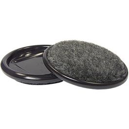 Round Furniture Cup, Carpet Base With Hard Shell, 2.5-In. ID, 4-Pk ...