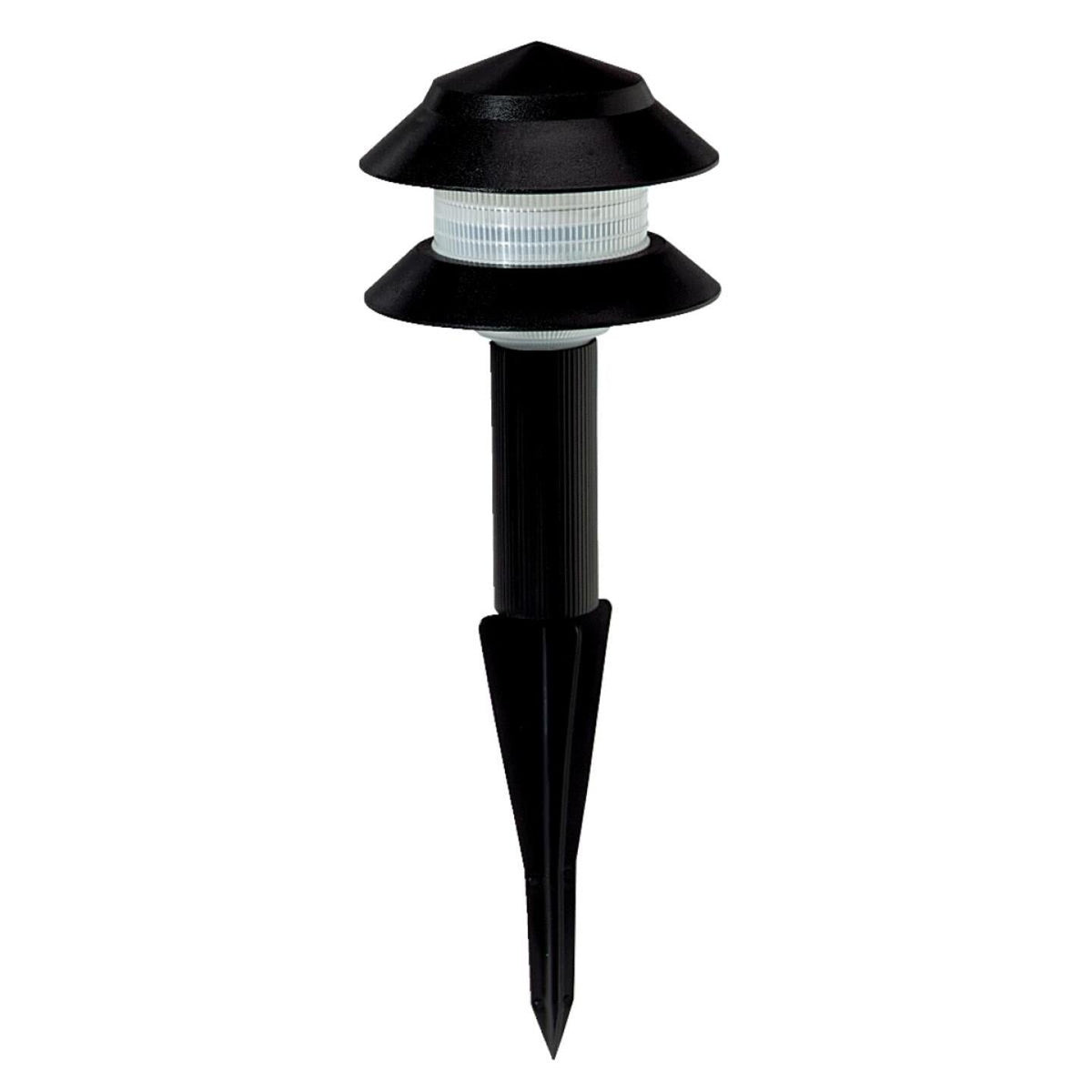 Moonrays Incandescent Black 2-Tier Landscape Stake Light Assembly ...
