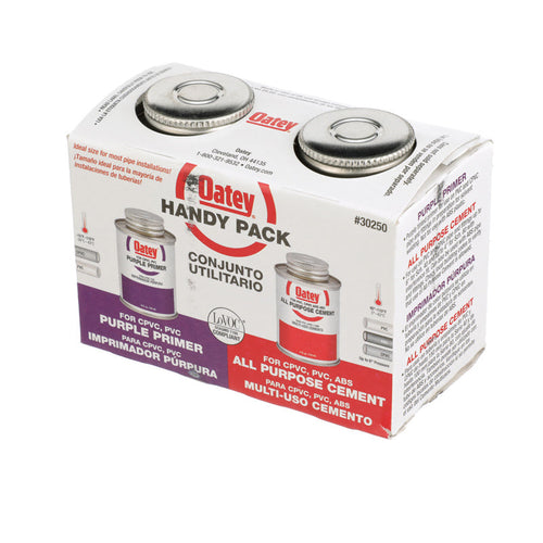 Oatey® 4 oz. All-Purpose ABS, PVC and CPVC Clear Cement and Purple ...