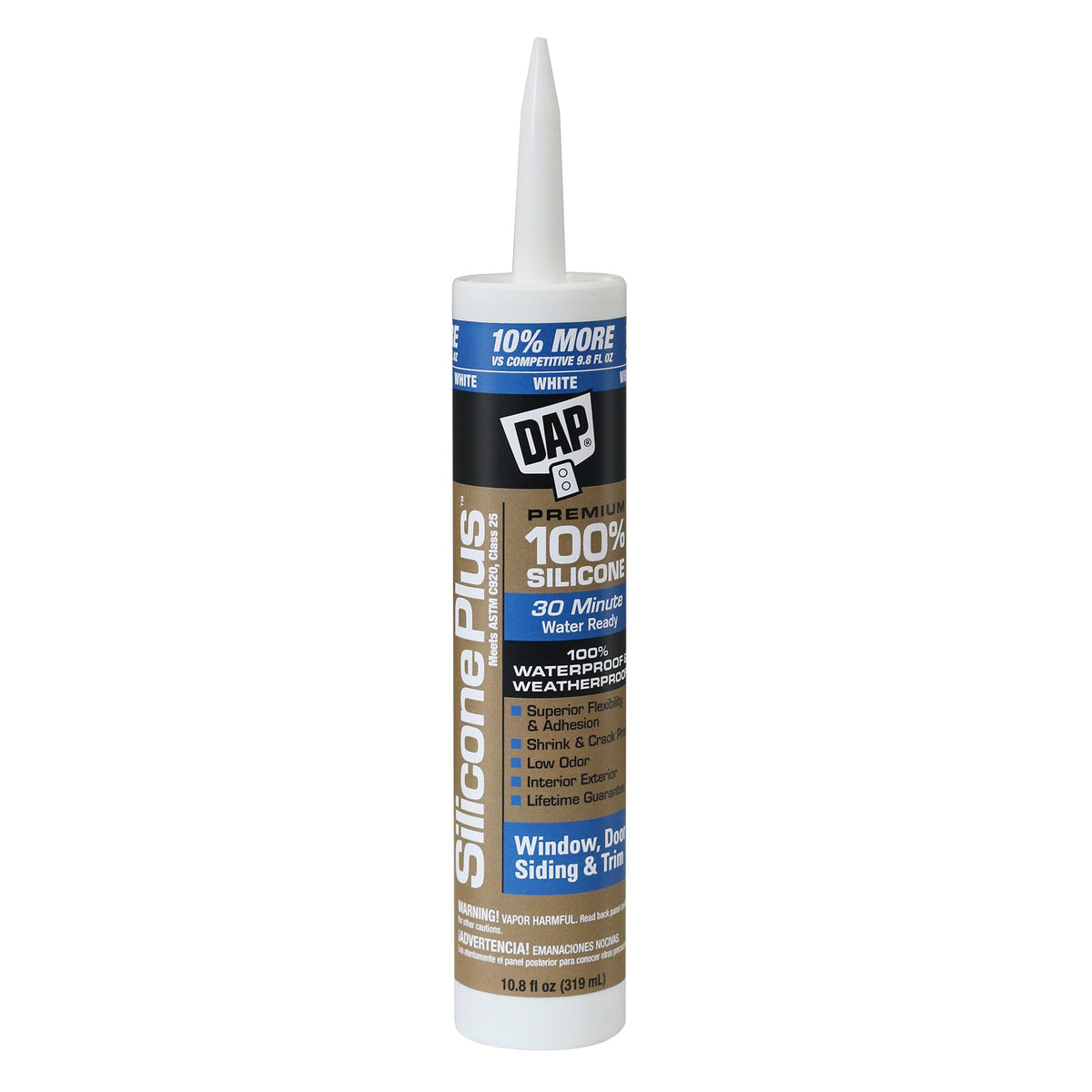 Dap Silicone Plus® Window & Door White 9.8-oz. - Shoemakersville, PA ...